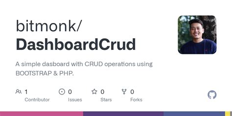 GitHub Bitmonk DashboardCrud A Simple Dasboard With CRUD Operations