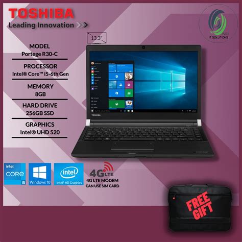 Toshiba Portege R C Laptop Intel Corei Th Gen Gb Ram Gb Ssd Win Pro Shopee
