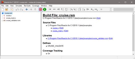 3 Getting Started With Reactis For C — Reactis For C Users Guide V2024