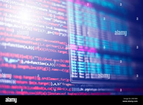 Website Html Code On The Laptop Display Closeup Photo Information