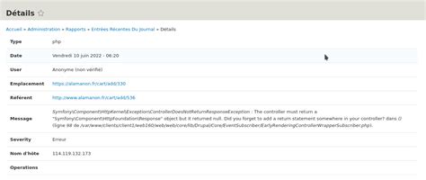 Symfony Error 3284990