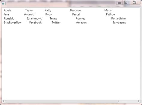Java Printing Plain Text In An Aligned Grid Format Stack Overflow