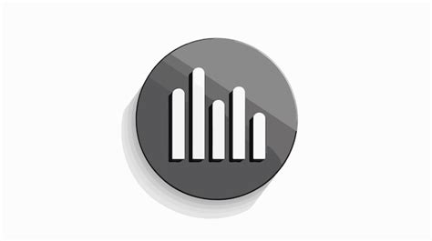Bar Chart Monitoring Vector Icon For Data Analysis And Statistics