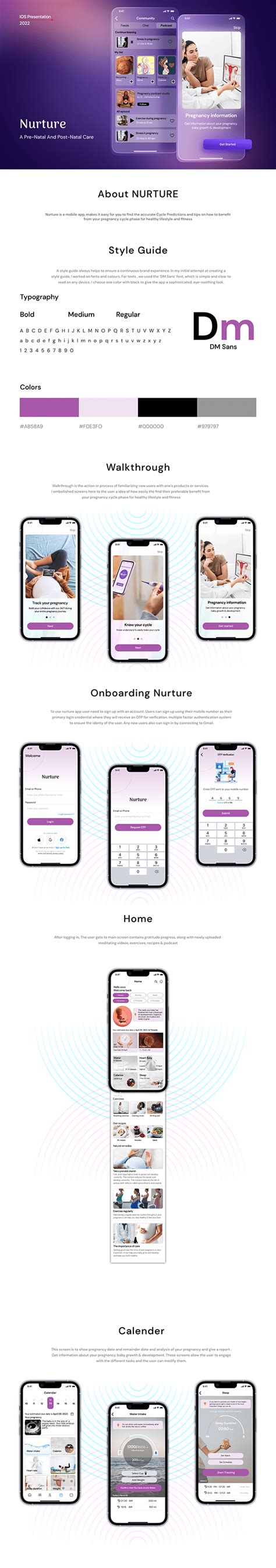 Ios Presentation Pregnancy App Behance Ios Presentation Pregnancy App Behance
