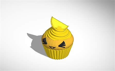 3d Design Lemon Cuppy Cuppy From Cupcakes And Critters Tinkercad