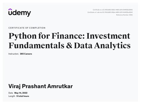 Viraj Amrutkar On Linkedin Udemy Udemycourses Finance Python Dataanalytics Investment