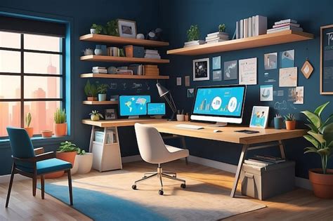 Premium Photo Ar Office Magic Personalize Your Workspace With Augmented Reality Wonders