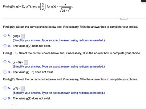 Solved X Find g g g and g NW 을 for g x Chegg com