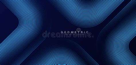 Geometric Abstract Background Modern Blue Gradient Rounded Square