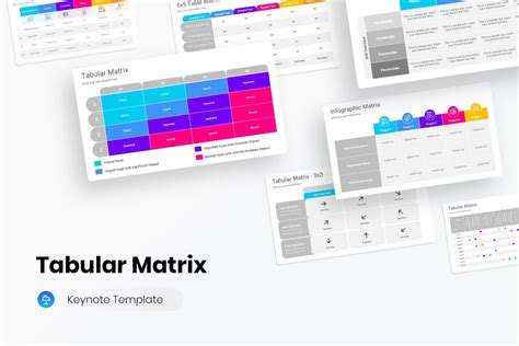 Tabular Matrix Keynote Template Nulivo Market