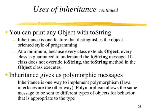 A Few Uses Of Inheritance In Java Ppt Download