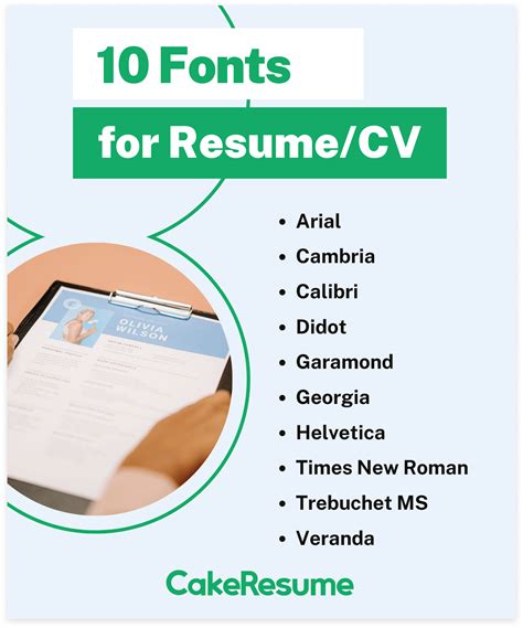 Proper Font Size For Resume The Best Resume Fonts Sizes And
