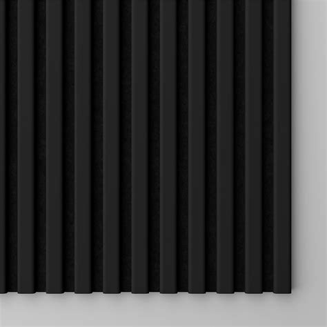 Midnight Black Matt, black RecoSilent (Acoustic felt) - WallRibbon