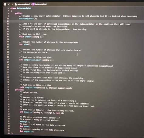 create new c source file named autocompleter cpp