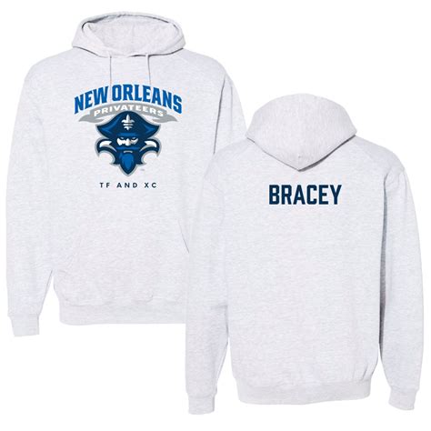 Trinity Bracey University Of New Orleans Tf And Xc Gray Hoodie
