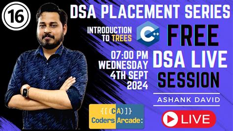 Mastering Dsa In C For Placements Session 16 Introduction To Trees Data Structure Youtube