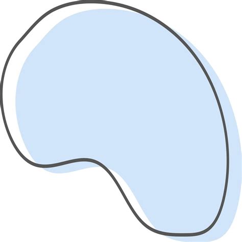 Set Of Abstract Organic Blob Shape Elements With Line 7188532 Vector