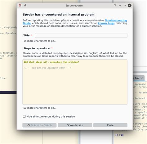 Annoying Message Internal Problem Without Any Real Reason Given · Issue 17200 · Spyder Ide