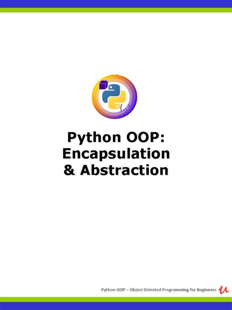 Encapsulationandabstraction Handout Python Oop Encapsulation