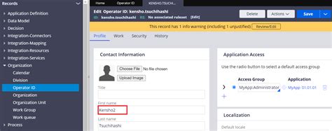 update on operator id is not reflected on other app nodes support center