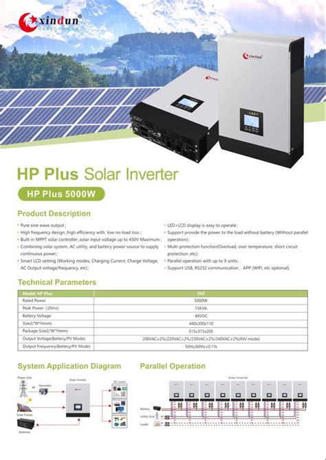Parallel Inverter Up To 45kw Solar Solar Power Inverter Solar Inverter