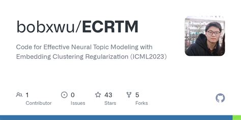Github Bobxwuecrtm Code For Effective Neural Topic Modeling With Embedding Clustering