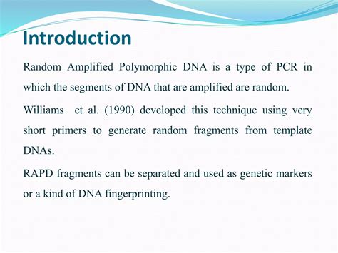 Random Amplified Polymorphic Dna Rapdpptx Chemistry Science