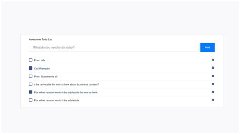 BOOTSTRAP 4 AWESOME TODO LIST TEMPLATE
