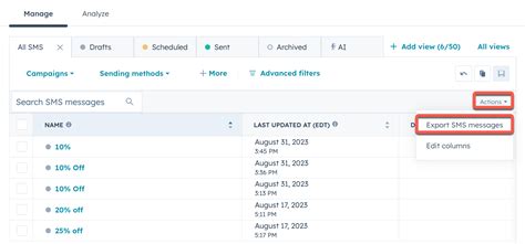 Create And Send Sms Messages In Hubspot
