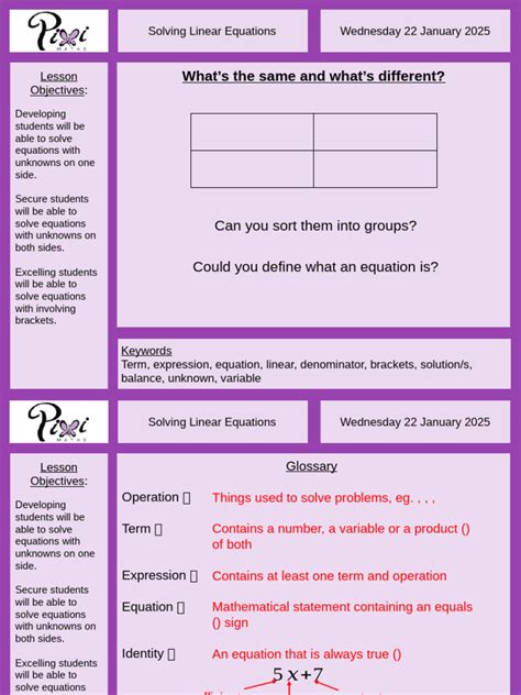 Solving Linear Equations Pixippt Pdf Equations System Of Linear Equations