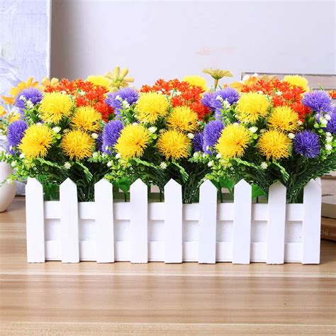 6 Flores Artificiales Flores Falsas De Narcisos Naranjas Flores