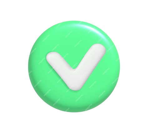 Premium Vector 3d Rendering Of Green Check And Red Cross Vector