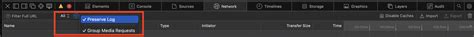 Safari Cors Options Preflight Requests Not Showing In Dev Tools
