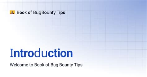 Gowtham Sundar On Linkedin Introduction Book Of Bugbounty Tips