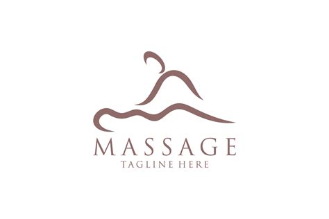 Body Massage Logo Body Spa Centre Icon Massage Parlour Spa Relax