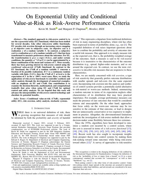 pdf on exponential utility and conditional value at risk as risk