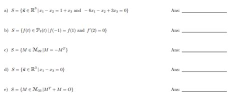 Solved Determine If The Subset S Is A Subspace The Answer Chegg