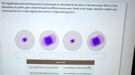 SOLVED The Magnification And Resolving Power Of A Microscope Are Determined By The Lenses Of