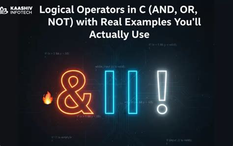 Logical Operators In C Explained With Examples Updated 2025