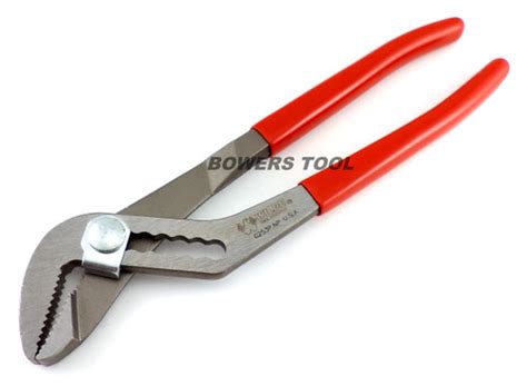 Wilde 10 Water Pump Pliers Angle Nose Pipe Wrench Black Oxide G254b
