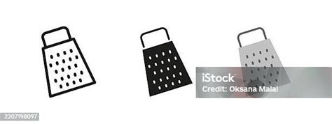 강판 아이콘입니다 주방 용품 벡터 그림입니다 요리 및 음식 준비 도구 파쇄 및 슬라이스를 위한 요리 장비 픽토그램 가정 생활에 대한 스톡 벡터 아트 및 기타 이미지 Istock