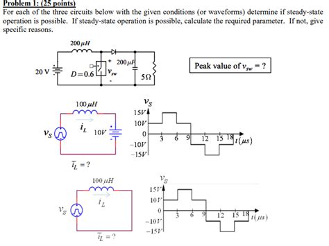 Solved Problem Points For Each Of The Three Circuits Chegg Com