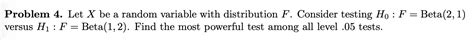 Solved Problem 4 Let X Be A Random Variable With