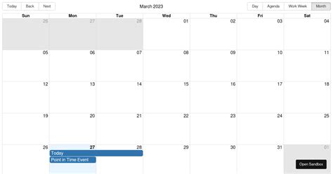 React Calendar Examples CodeSandbox