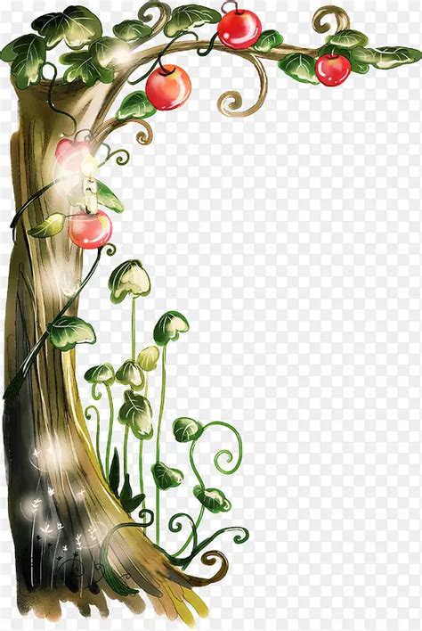 手绘扁平手绘苹果树质感png图片素材下载图片编号ylvwdwpe 免抠素材网