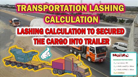 Lashing And Load Securing Calculation For Transportation Heavytransport