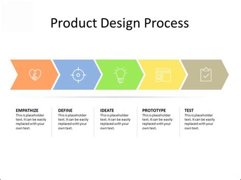 PPT Slide Process Diagram Steps Multicolor