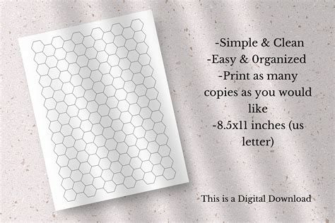 Printable Hexagonal Graph Paper Organic Chemistry Paper Drawing Paper Chemistry Drawing Paper