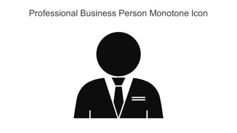 Professional Business Person Monotone Icon In Powerpoint Pptx Png And Editable Eps Format