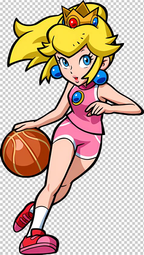 Princess Peach Princess Peach Playing Basketball Illustration Png